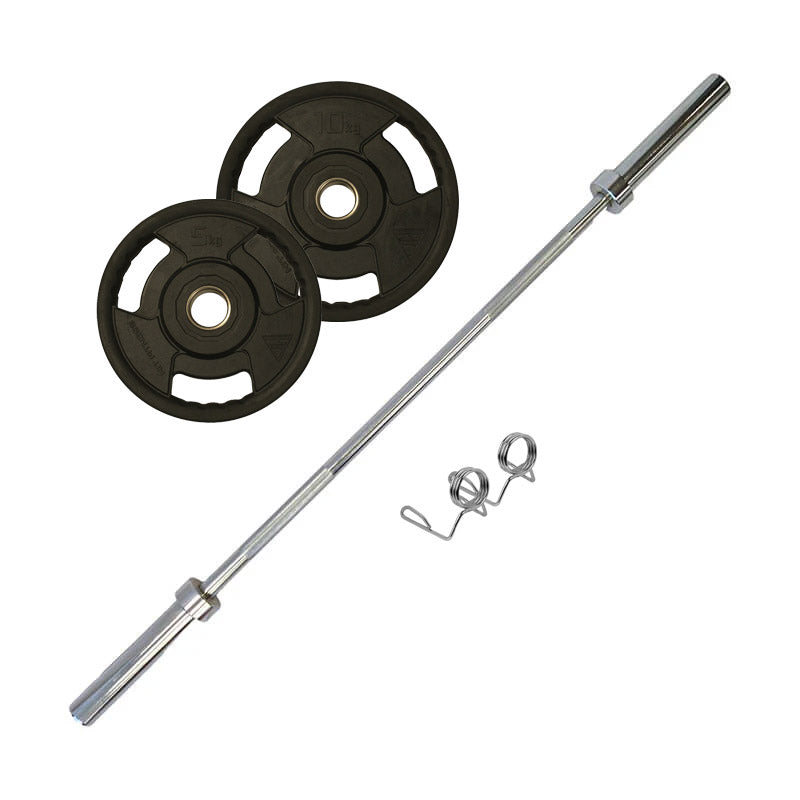 5ft Barbell & Weight Set — Radial Plates — McSport