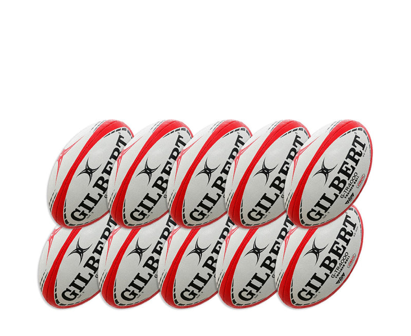 Gilbert G-TR4000 Rugby Ball Size 4 — 10 Pack — McSport Ireland