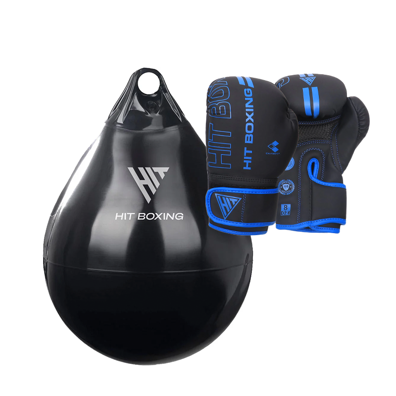 HIT Boxing Waterpro Boxing Bag and Kaos Gloves — Bundle
