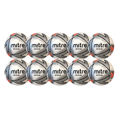 Mitre Junior Lite 290g Match Football — 10 Pack — McSport