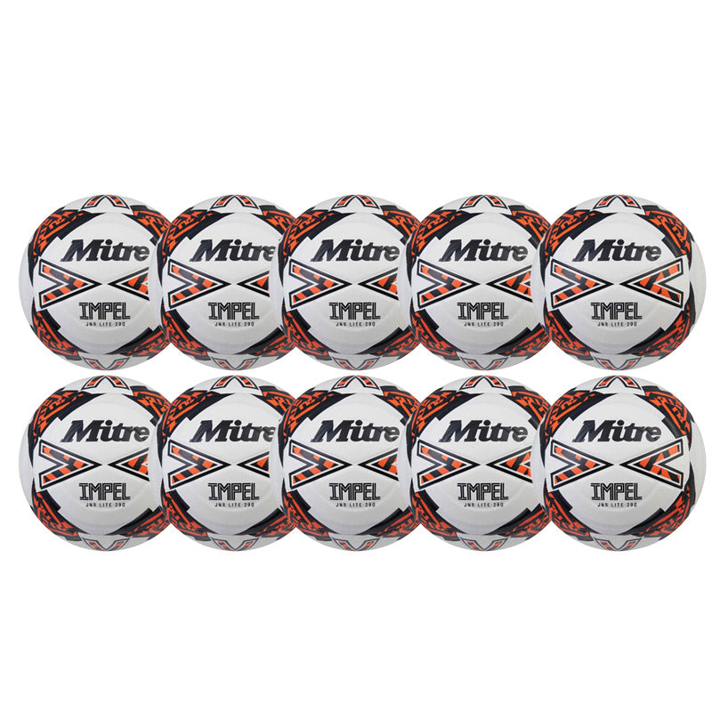 Mitre Junior Lite 290g Match Football — 10 Pack — McSport