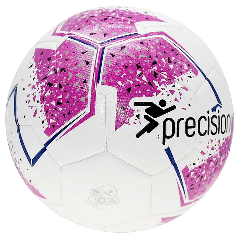 Precision Fusion FIFA Basic Training Football (Pink / White) — Size 5