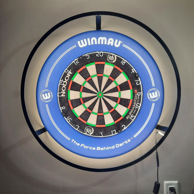Winmau Plasma Dartboard Light — Black or White — McSport