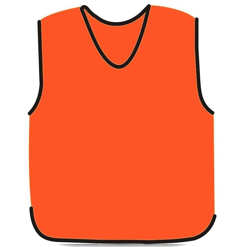 Precision Bibs 20-Pack — Orange vs Green — McSport