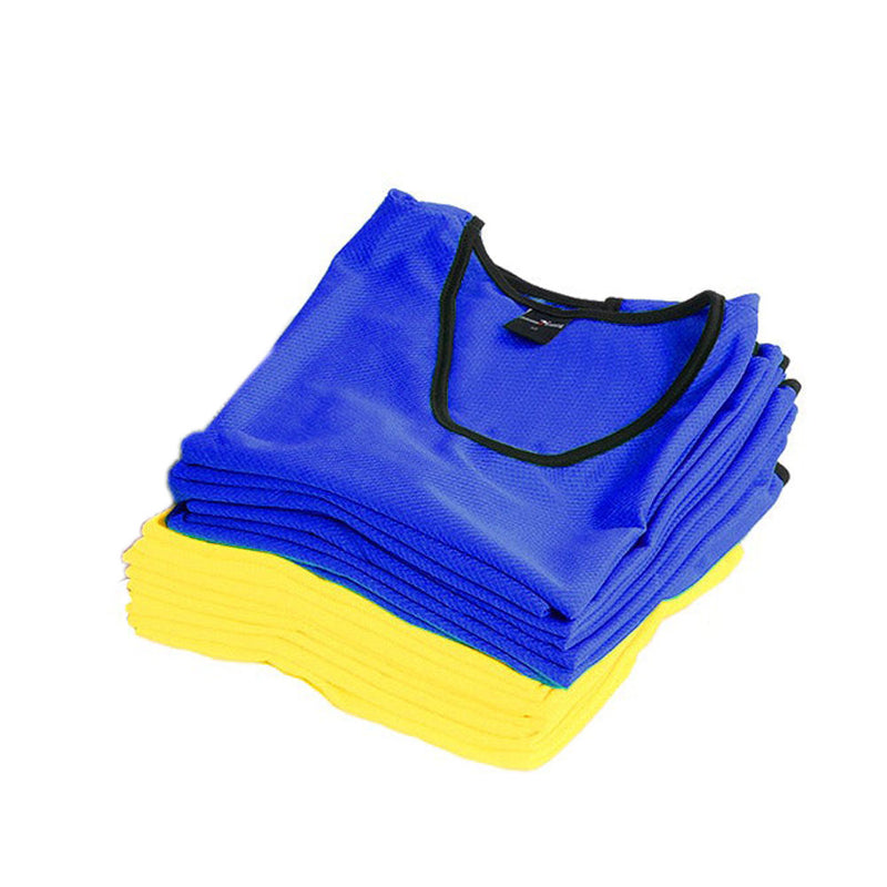 Precision Bibs 20-Pack — Yellow vs Royal Blue — McSport