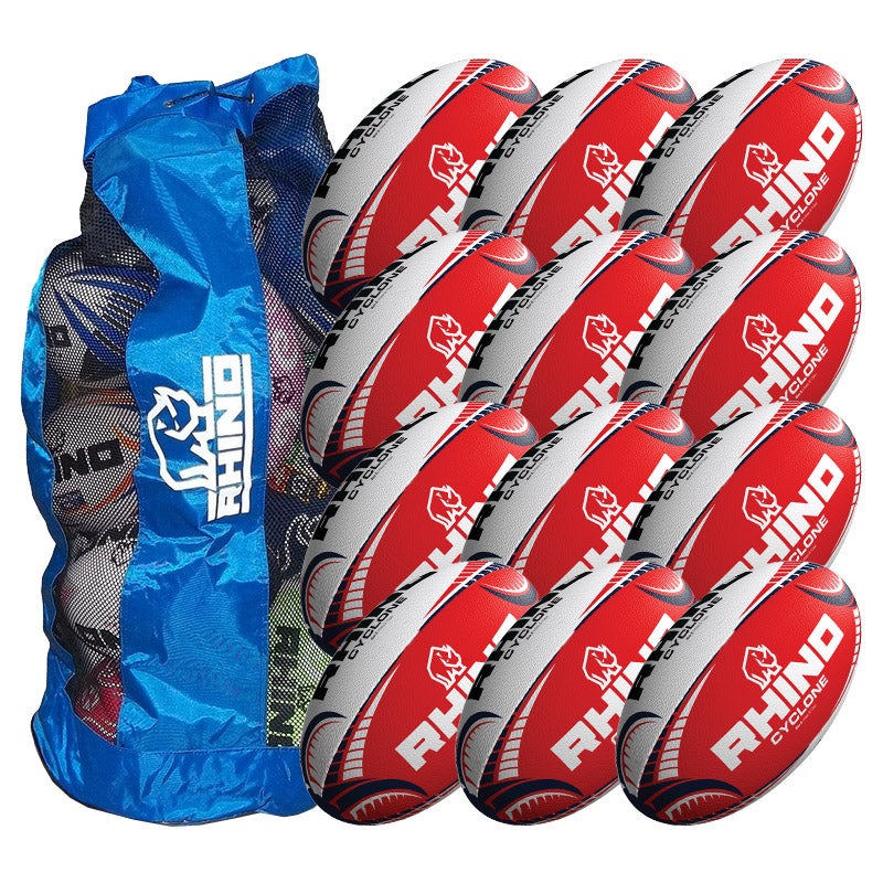 Rhino Cyclone Red Training Ball 12 Pack with Bag — McSport